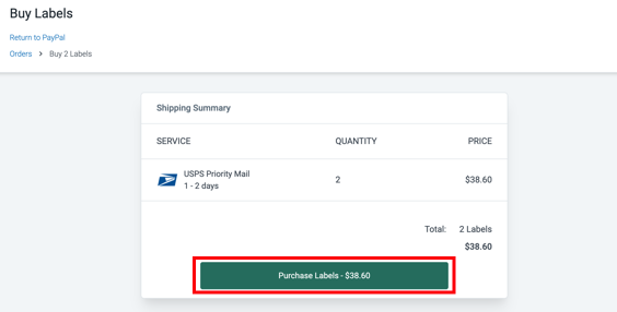 Create Labels for Multiple Orders – PayPal Shipping Center Help