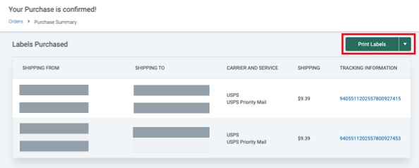 Create Labels for Multiple Orders – PayPal Shipping Center Help